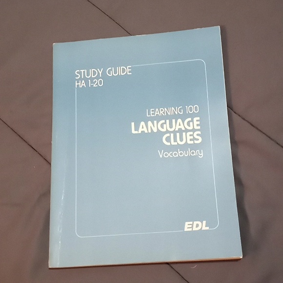 Other | Learning 10 Language Clues Vocabulary Edl Homeschool Study Guide Ha 120 | Poshmark